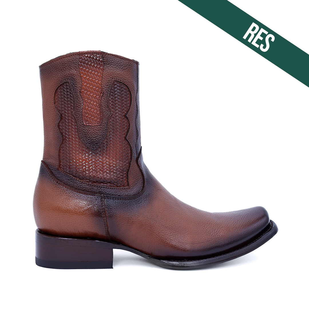 Botín Esmeralda En Piel De Res PL206 – Piel Esmeralda